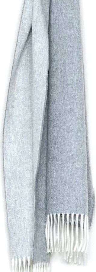 Emma Jane Knight - Reversible Cashmere Stoles - Flannel/White ...