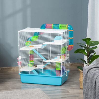 Archie & Oscar Large 23" Hamster Cage with Tubes and Tunnels, Portable ...