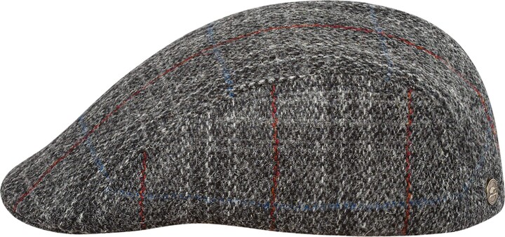 Sterkowski Norte Scally Cap | Harris Tweed Flat Cap with Earflap for ...