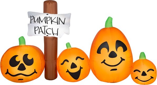 Gemmy Airblown Inflatable Pumpkin Patch Collection Scene , 4 ft Tall ...