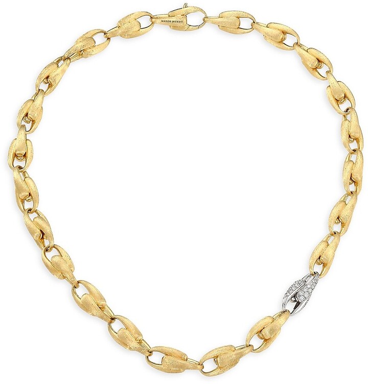 Marco Bicego Legàmi Diamond & 18K Yellow Gold Medium Link Chain ...