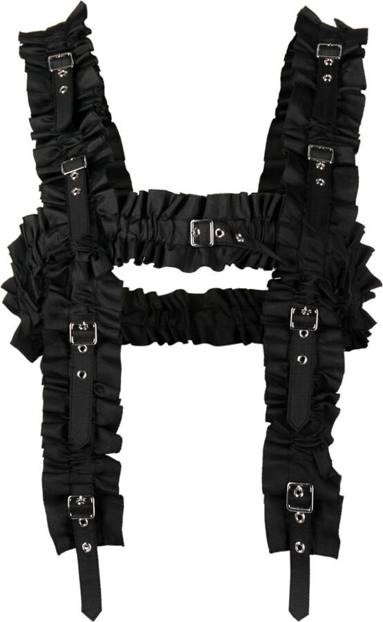 Noir Kei Ninomiya Ruffled Adjustable Harness Top - ShopStyle
