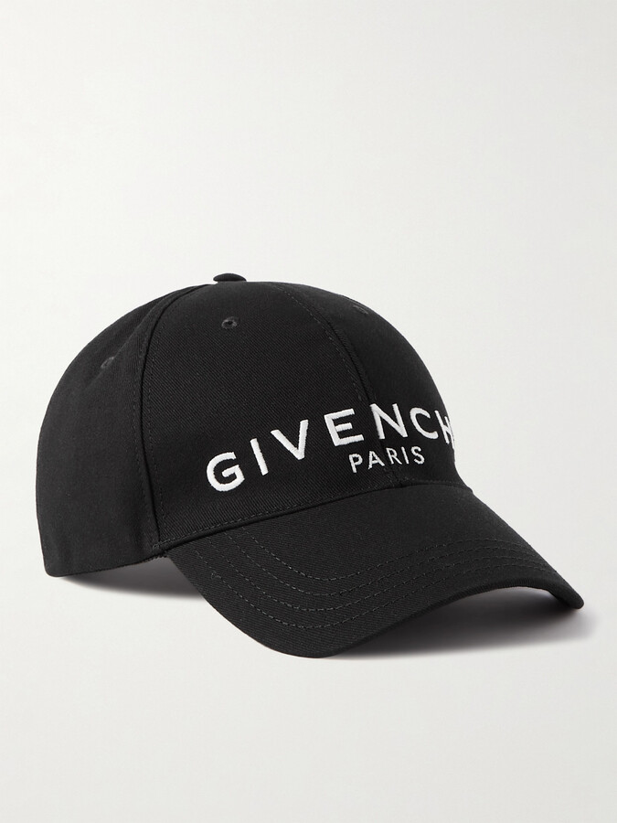 Givenchy Logo-Embroidered Cotton-Blend Twill Baseball Cap - ShopStyle Hats
