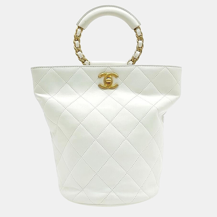 Chanel White Leather In the Loop Chain Backpack - ShopStyle