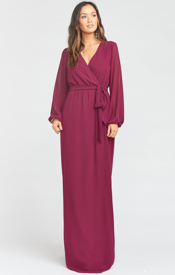 Show Me Your Mumu Lady Long Sleeve Wrap Dress - ShopStyle