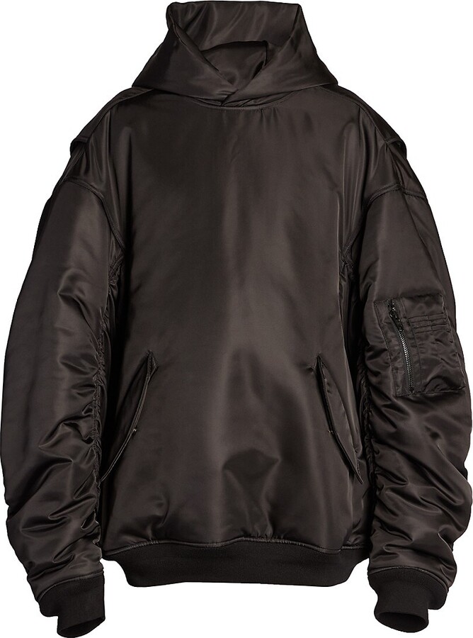 Balenciaga Pullover Bomber Jacket - ShopStyle