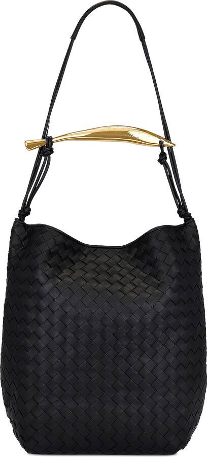 Bottega Veneta Intreccio 15 Nappa Borsa in Black - ShopStyle Briefcases