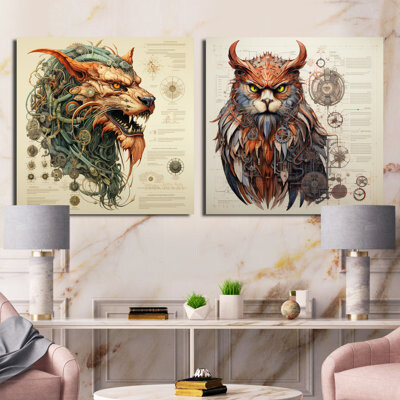 Trinx Mythical Creature Diagrammatic Drawing - Fantasy & Sci-Fi Square ...