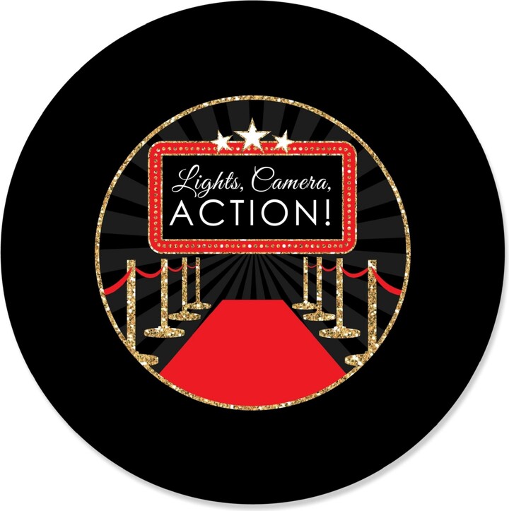 Big Dot Of Happiness Red Carpet Hollywood - Movie Night Party Circle ...