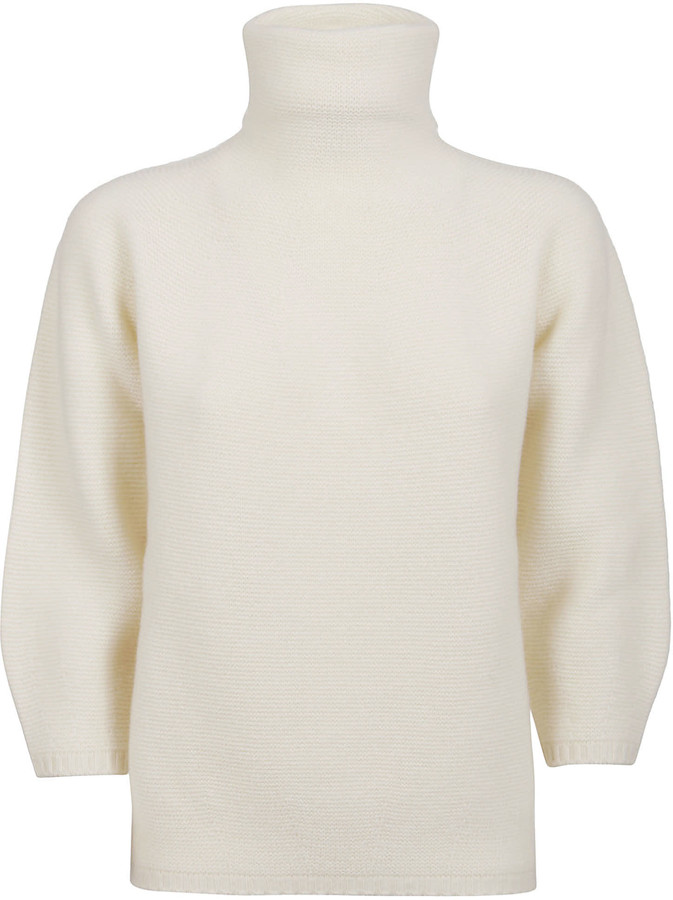 Max Mara White Wool Sweater - ShopStyle