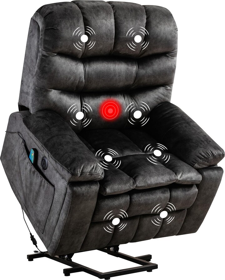 Phoenix Home Power Lift Chair with Massage and Heat for Elderly ...