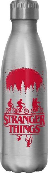 Stranger Things Black and Red Main Poster Stainless Steel Water Bottle ...