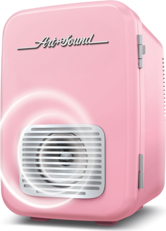Artsound Closeout! Vintage-Like Mini Fridge with Built In Wireless ...