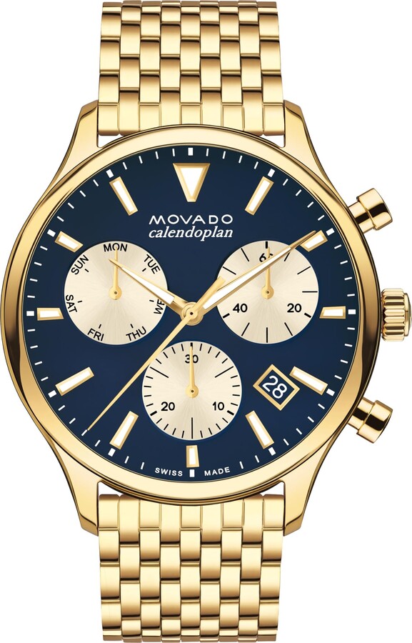 Movado Heritage Series Calendoplan Men's Watch - Swiss Quartz ...