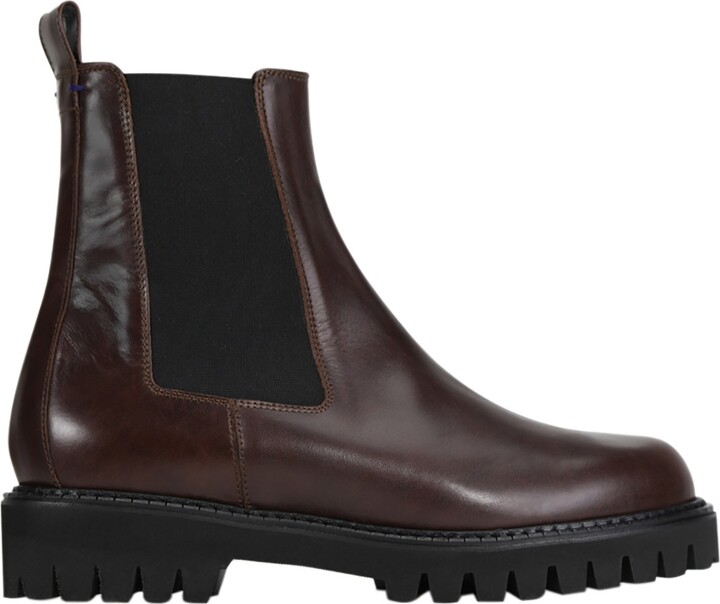 ESSEN THE LABEL - The Leather Lug Sole - Brown - ShopStyle Boots