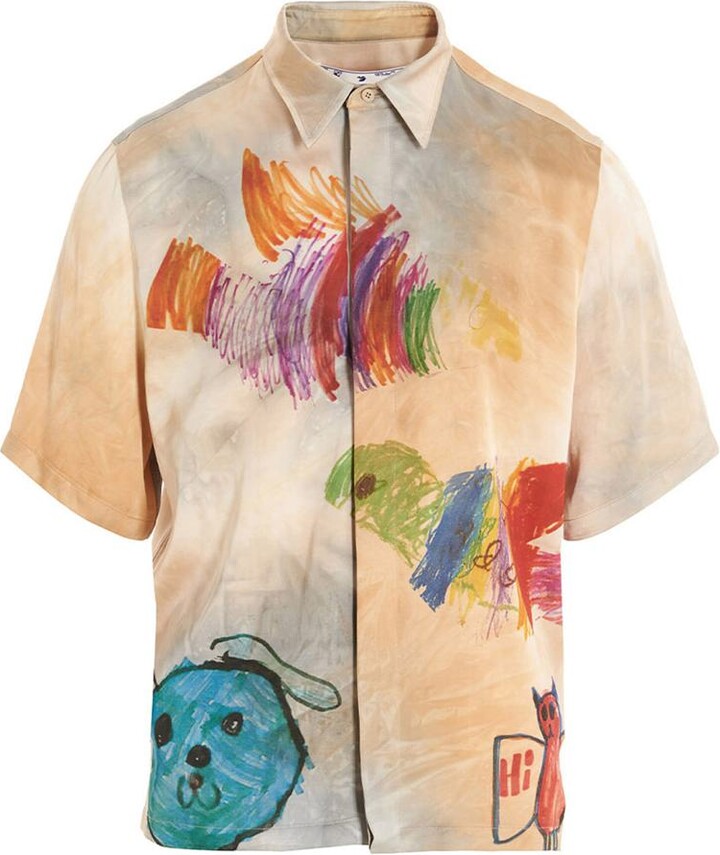 Off-White 'Cartoon satin' shirt - ShopStyle