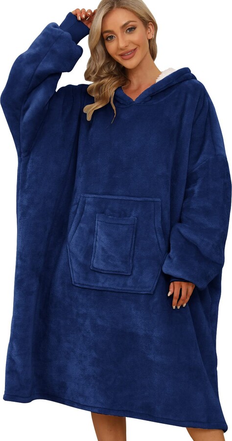UMIPUBO Oversized Hoodie Blanket Womens Sherpa Blanket Super Soft Giant ...