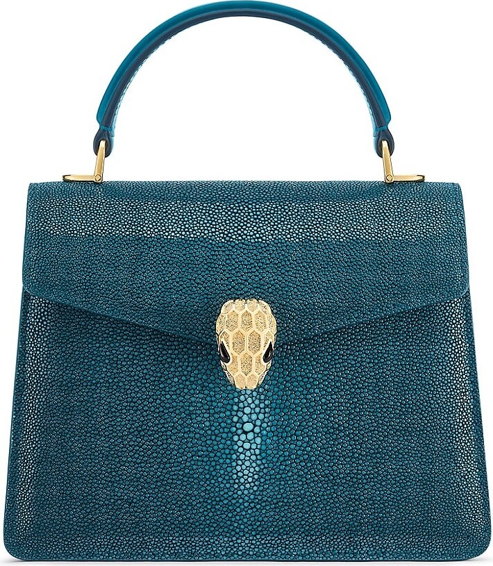 Bvlgari Serpenti Forever Leather Top Handle Bag - ShopStyle