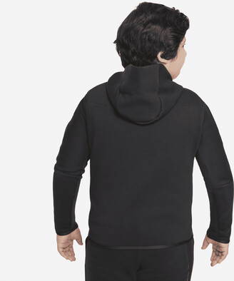 Nike Sportswear Tech Fleece Big Kids' (Boys') Full-Zip Hoodie (Extended Size) in Black - ShopStyle