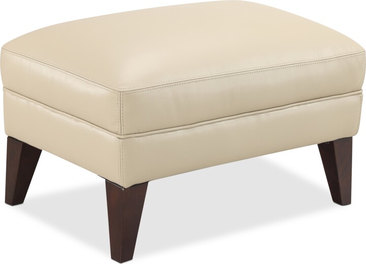 Furniture Collyn 31" Modern Leather Ottoman, Created for Macy's - ShopStyle
