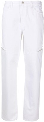 J Brand Cut-Out Detailed Trousers - ShopStyle Pants