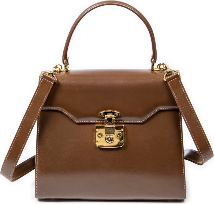 Gucci Vintage Lady Lock Top Handle - ShopStyle