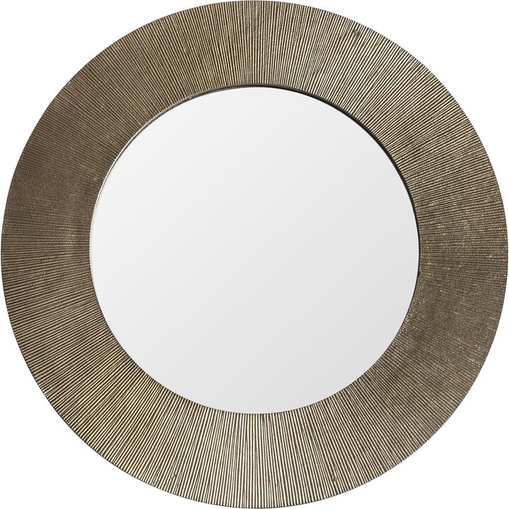 Cedar & Sage Arba Round Wall Mirror, 65cm Brass - ShopStyle