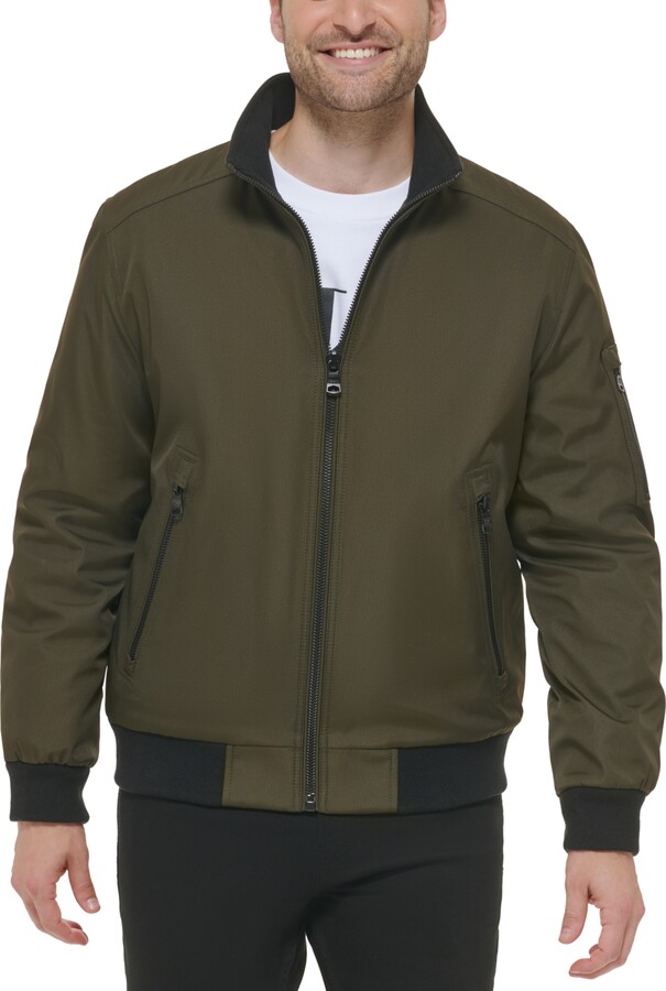 Calvin Klein Men's Classic Zip-Front Ripstop Bomber Jacket - ShopStyle