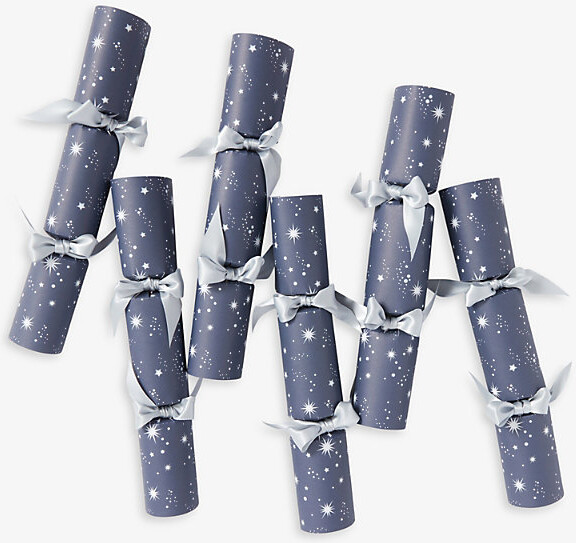 Selfridges Edit Starry Night Recycled Christmas Crackers Pack of six ...