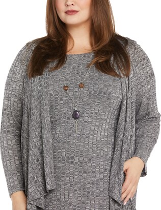 R & M Richards Plus Ruffle-Front Jacket Dress - ShopStyle