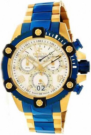 Zales Men's Invicta Arsenal Chronograph Watch with White Dial (Model ...