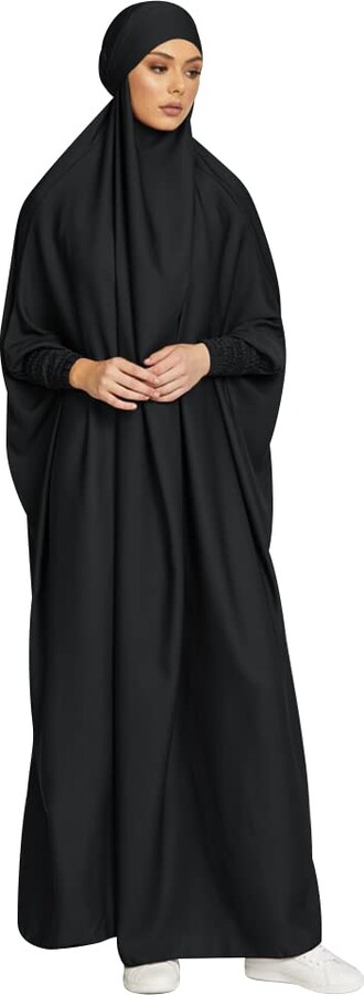 Odizli Abaya for Women Muslim UK Hijab Hooded Long Sleeve Full Length ...