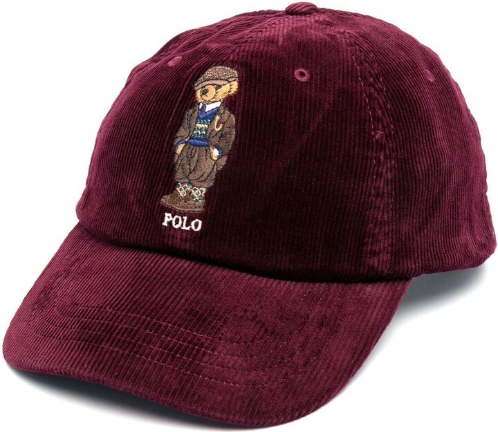 Polo Ralph Lauren Polo Bear corduroy cap - ShopStyle Hats