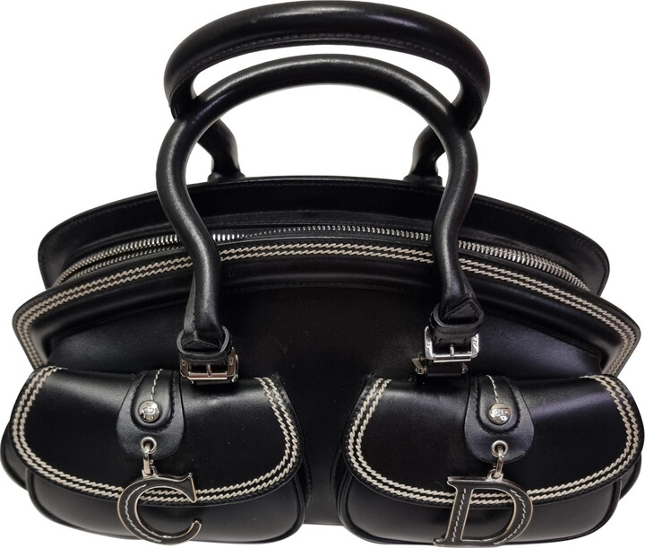Christian Dior Détective leather handbag - ShopStyle Shoulder Bags