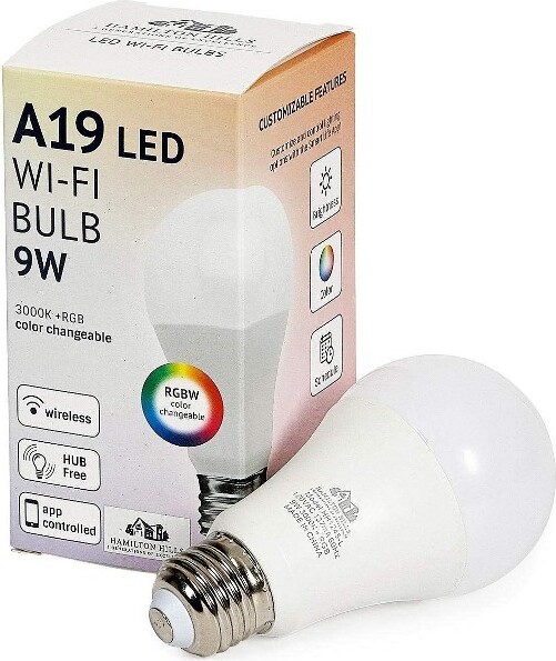 Hamilton Hills 9 Watt LED Multi Color Dimmable Color Lights Bulb, 1 ...