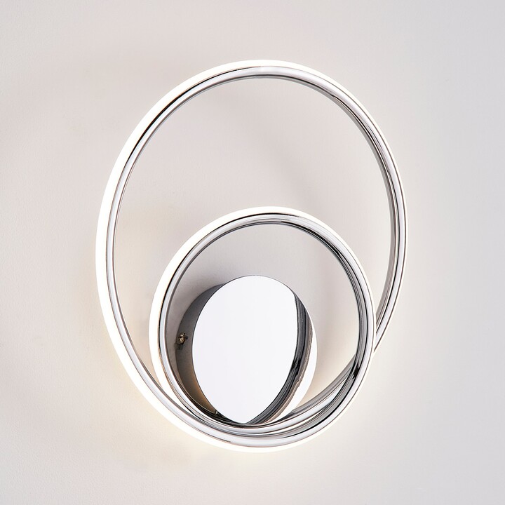 Dunelm Langdon Chrome Integrated LED Bathroom Wall Light Chrome - ShopStyle