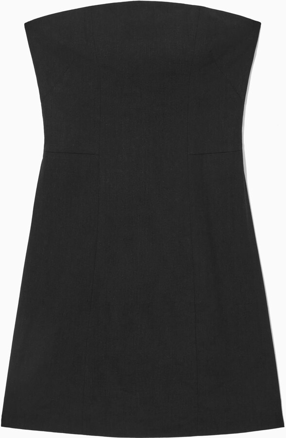 COS Linen-Blend Mini Bustier Dress - ShopStyle