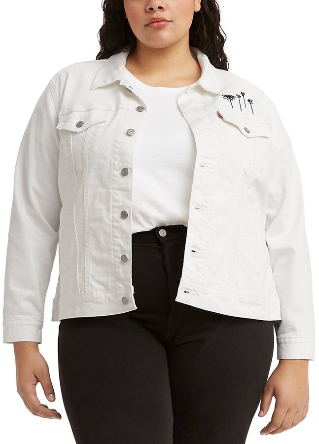 Levi's Trendy Plus Size Ex-Boyfriend Trucker Jacket - ShopStyle