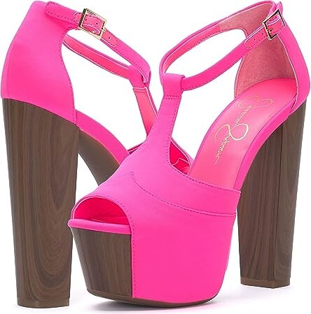 Jessica Simpson Dany (Neon Pink) High Heels - ShopStyle Pumps