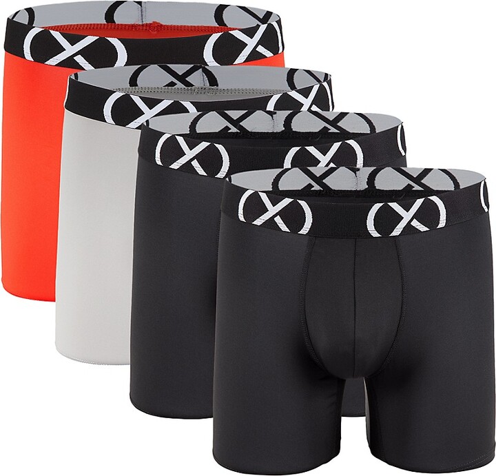2xist Men's 4-Pack Logo Boxer Briefs - ShopStyle