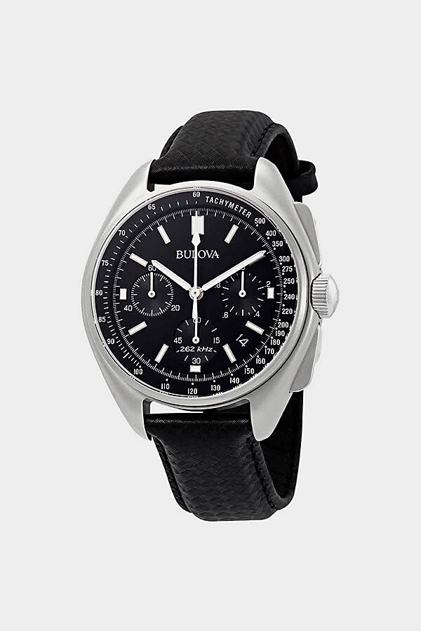 Bulova Special Edition Moon Apollo Lunar Pilot Chronograph Black Dial ...