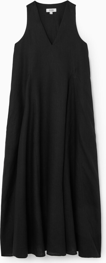 COS Voluminous V-Neck Maxi Dress - ShopStyle
