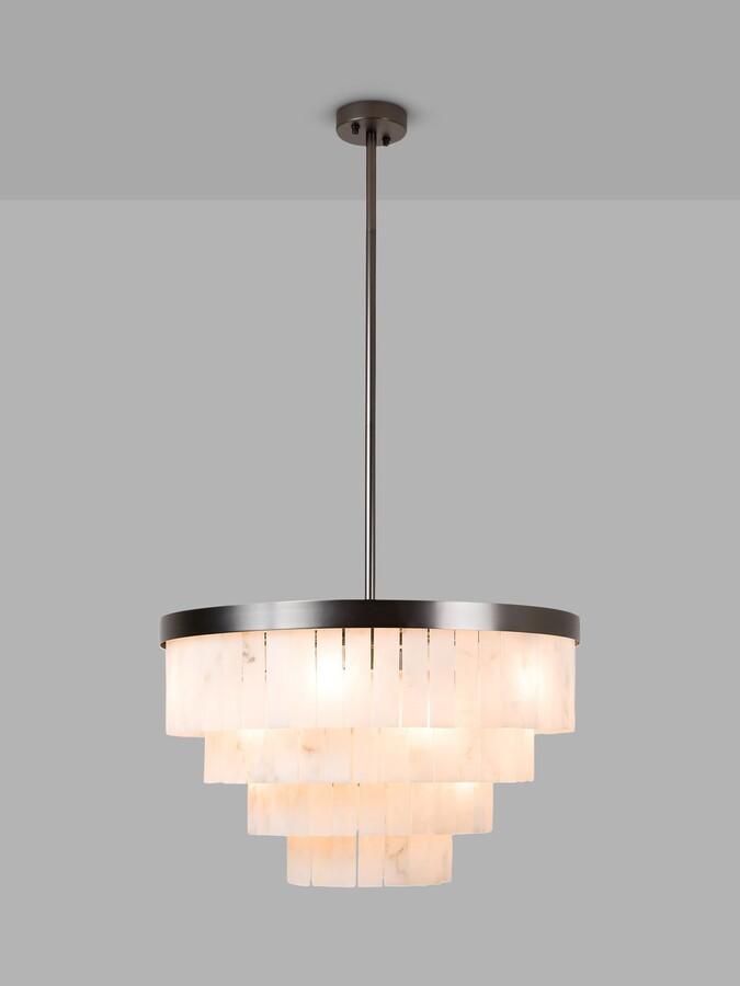 Pure White Lines Mosman Alabaster Tiered Ceiling Light - ShopStyle