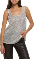 Women's Silver Sequin Tops | ShopStyle