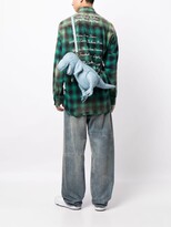 Maison Mihara Yasuhiro T-Rex leather shoulder bag - ShopStyle