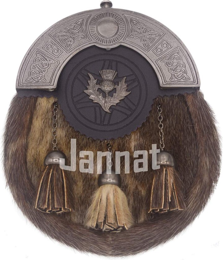 Jannat Full Dress Scottish Seal Skin Kilt Leather Sporrans With Celtic ...