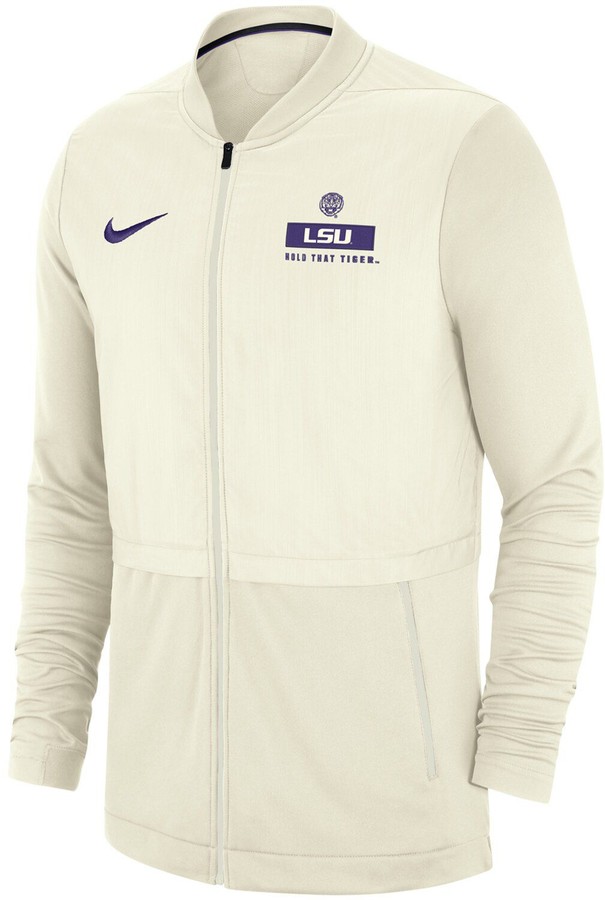 Nike Men's Cream LSU Tigers 2018 Sideline Elite Hybrid Rivalry Jacket ...