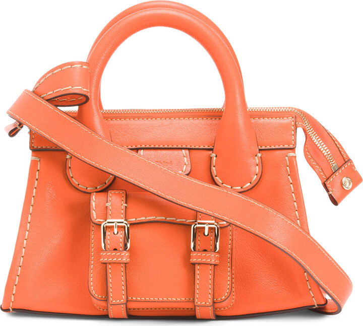 Chloé Made In Italy Leather Edith Mini Satchel With Detachable Strap ...