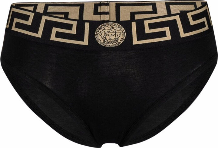 Versace Greca Border Briefs - ShopStyle Panties
