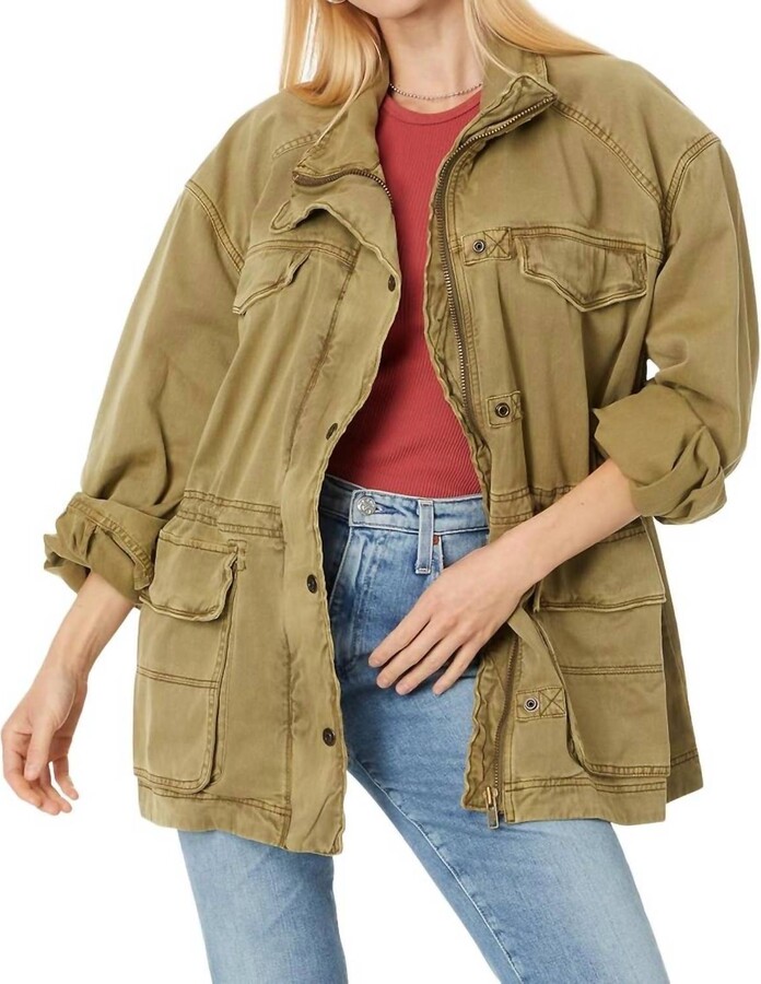 Free People Arya Utility Jacket In Dried Herb - ShopStyle